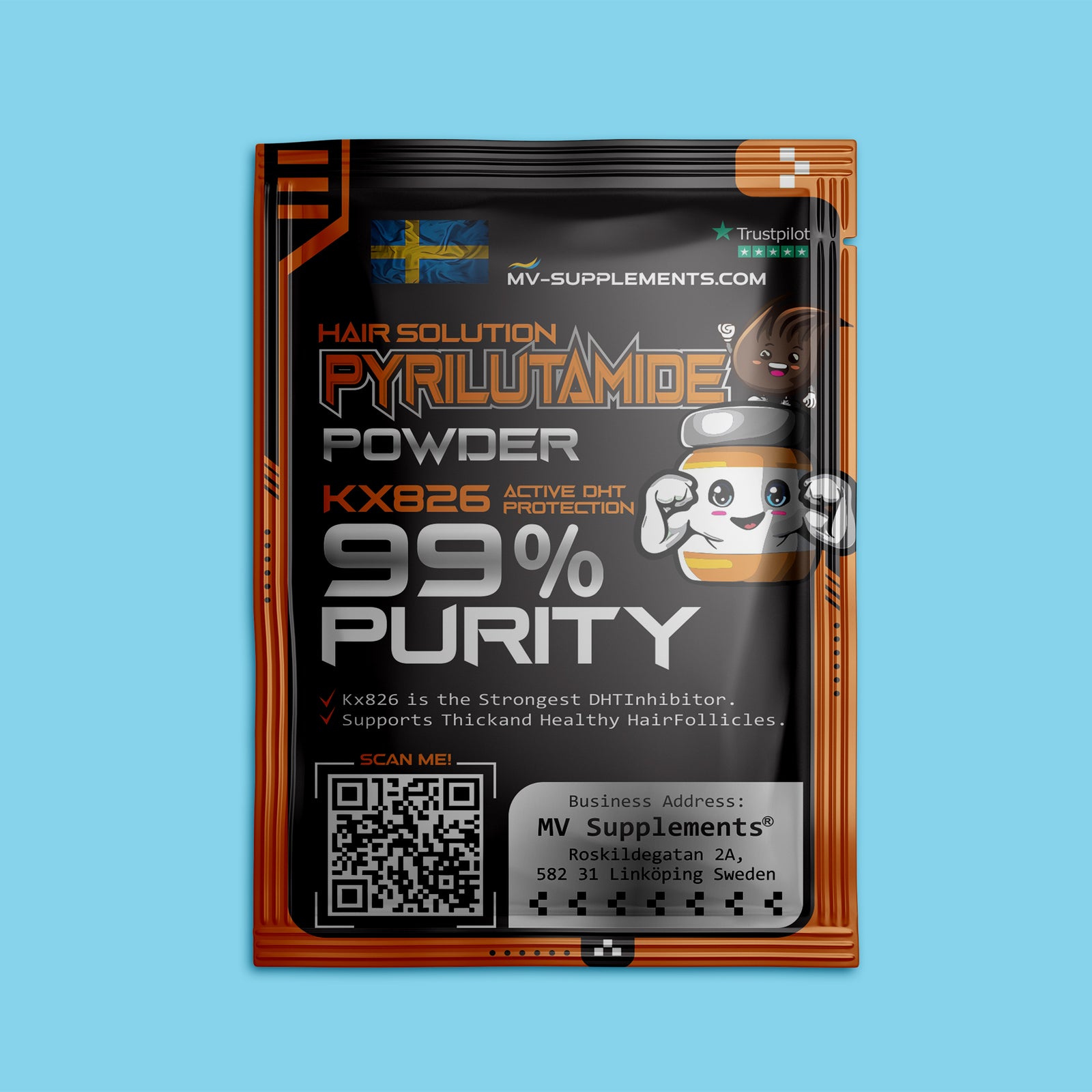 Buy Pyrilutamide powder in Europe - MV Supplements Europe