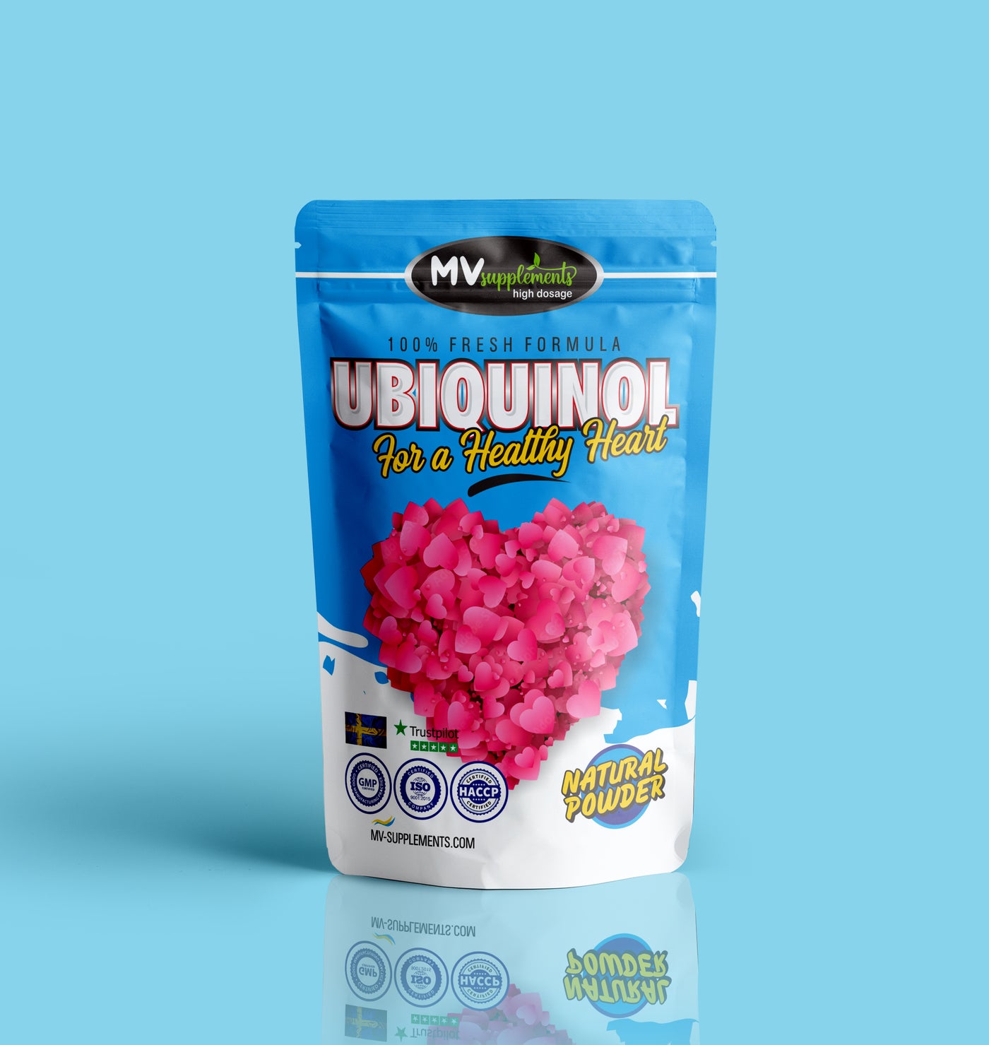 Pure Ubiquinol Powder 20 grams MV-Supplements - MV Supplements Europe™